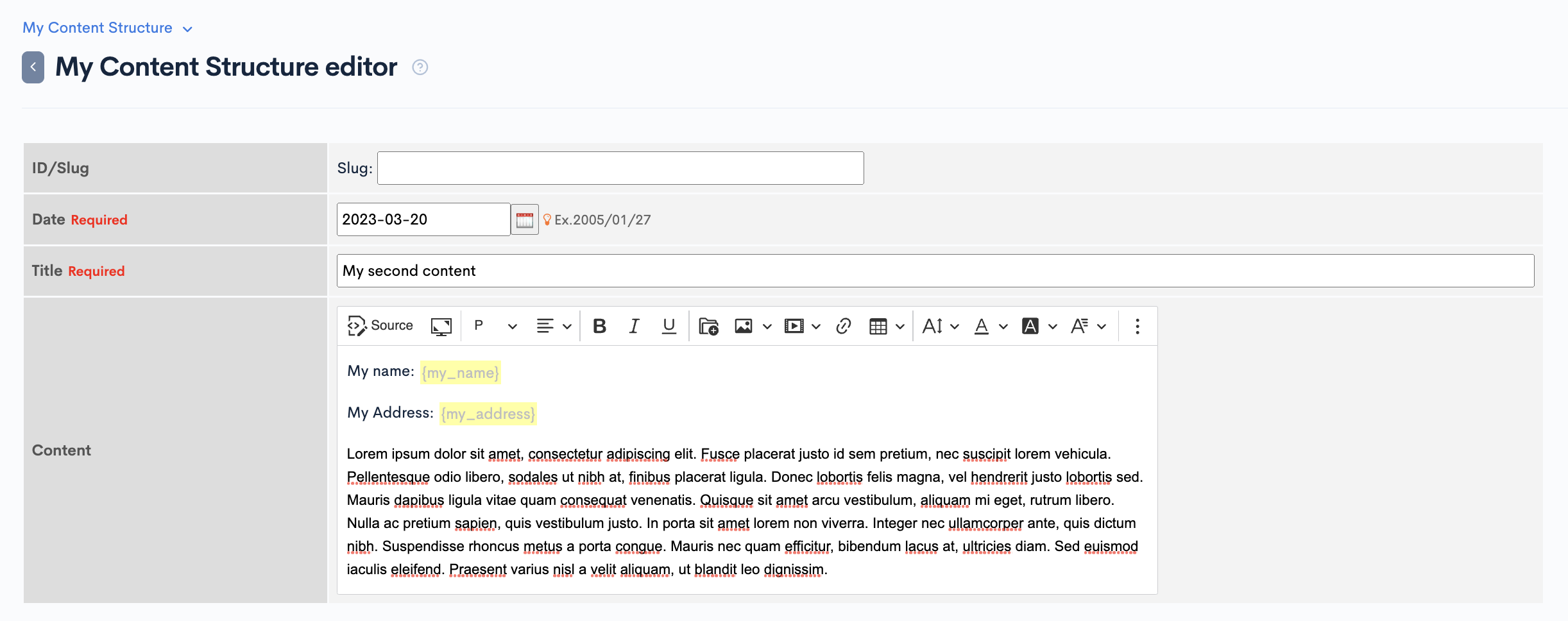 How To Use Ckeditor Placeholder Feature With Api And Custom Function 導入実績5000社以上の国産エンタープライズ・ヘッ