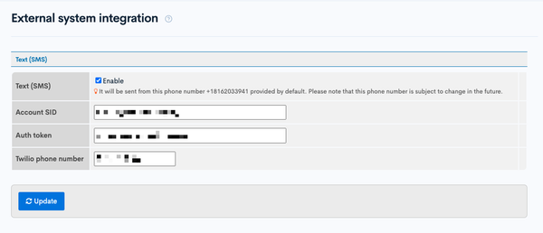 Connecting to Twilio and send SMS | Enterprise Headless CMS Kuroco