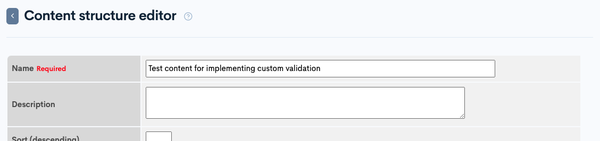 Implementing Custom Validation in Content Structure with Custom function | Enterprise Headless ...